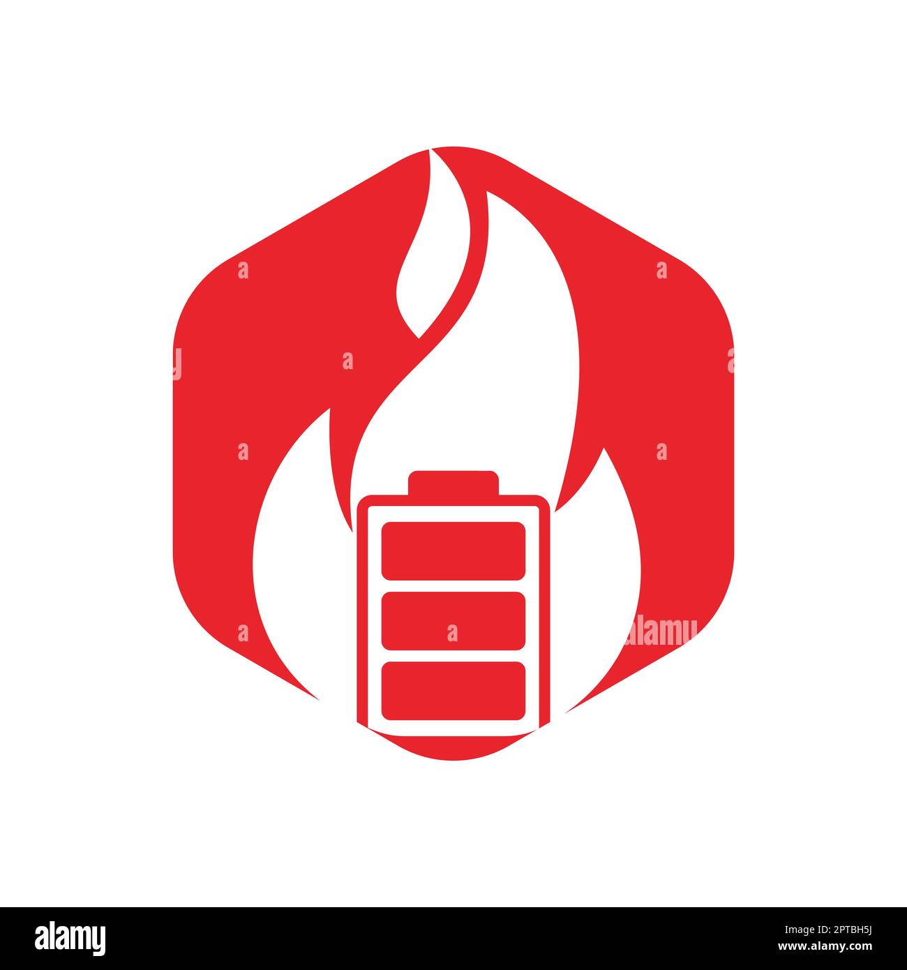 Battery fire vector logo design. Nature energy logo concept Stock ...