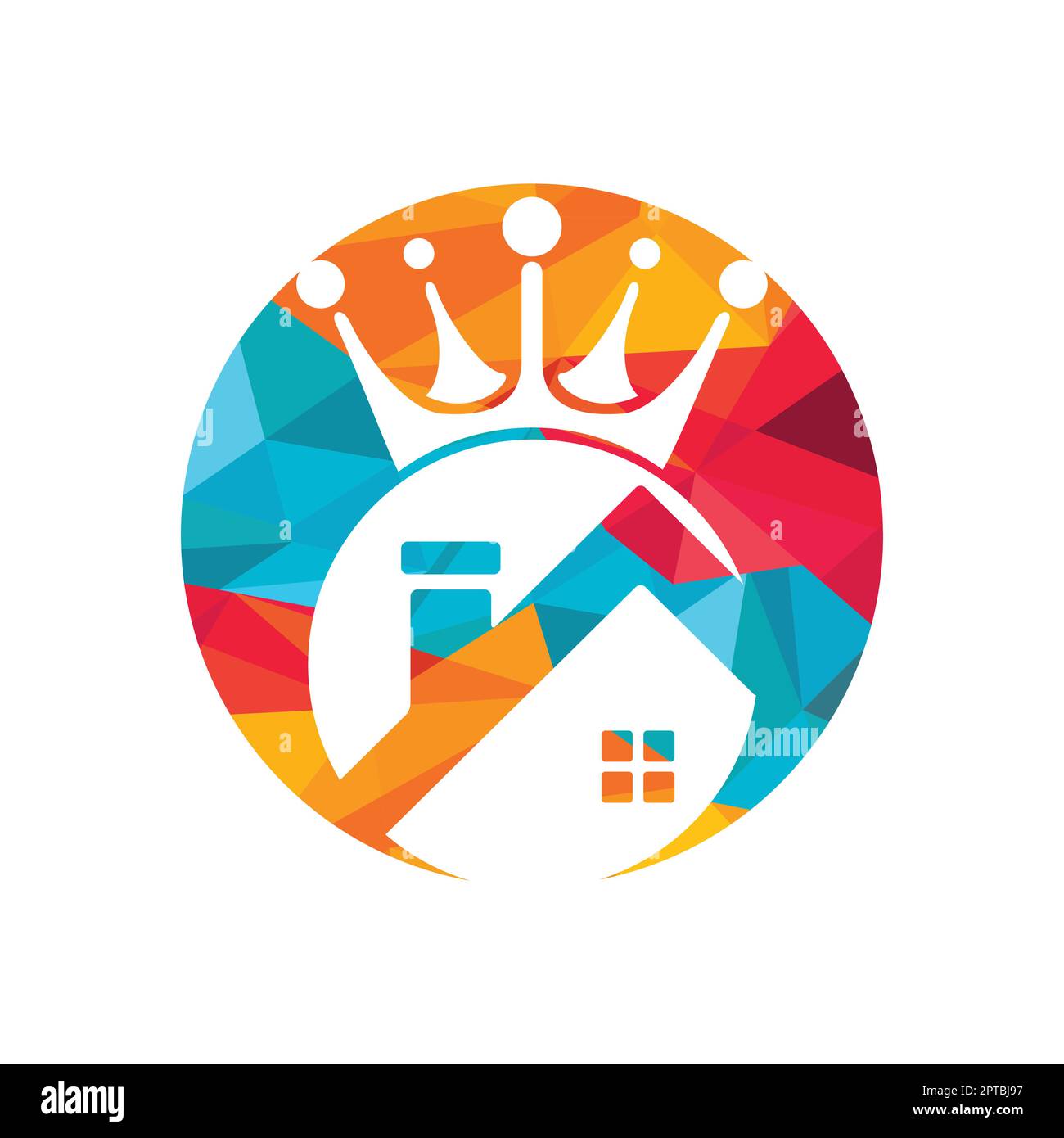 Home king vector logo design. Creative home and crown vector logo ...