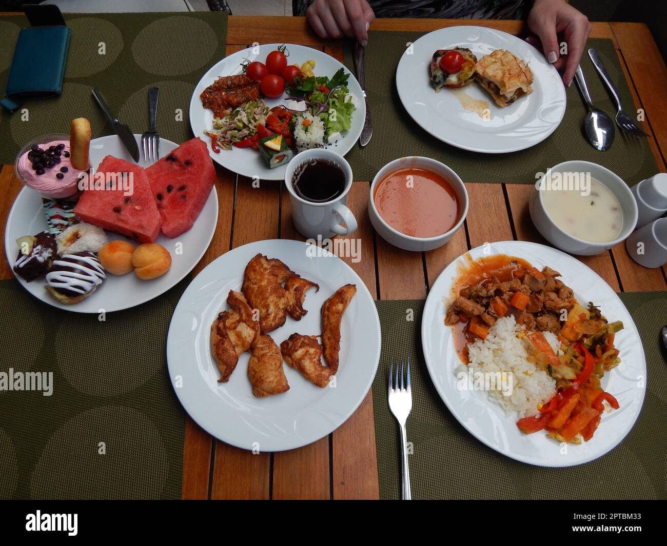 Food Turkish cuisine in a restaurant Stock Photo - Alamy