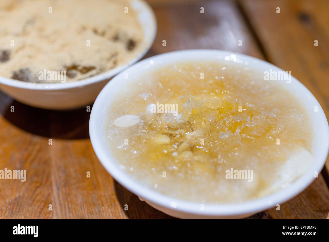 Iced dessert peanut tofu pudding in Taiwan Stock Photo - Alamy