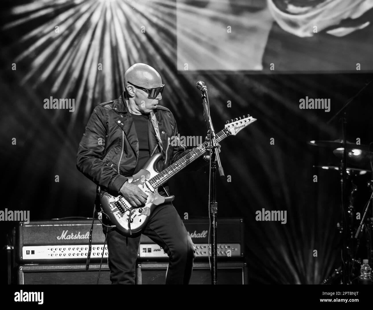 Naples, Italy, 26/04/2023, Joe Satriani at the Augusteo Theater in ...