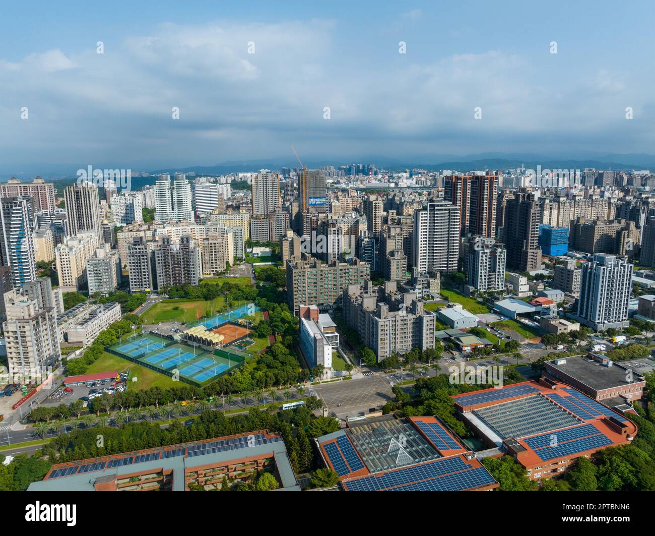 Lin Kou, Taiwan 12 July 2022: Top view of Lin Kou city of Taiwan Stock ...