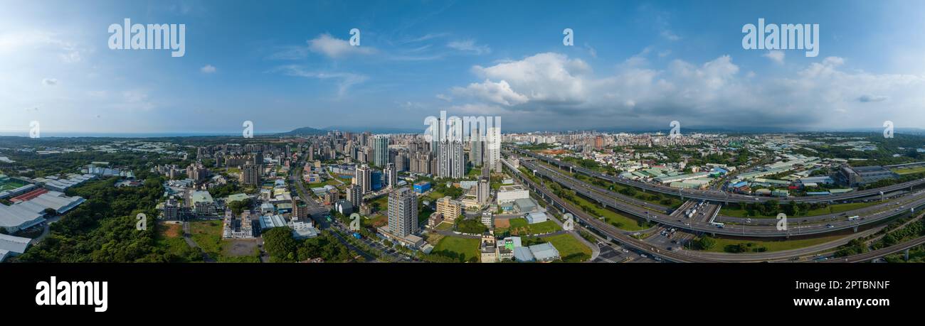 New Taipei, Taiwan 12 July 2022: LinKou residential district in new ...