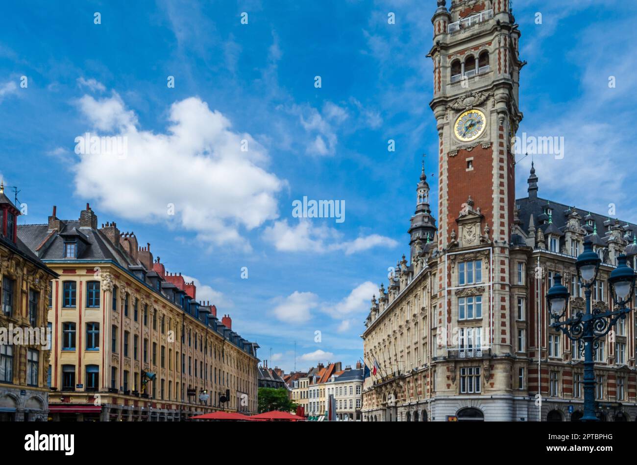 Urban landscape, architecture in the city of Lille, northern France ...