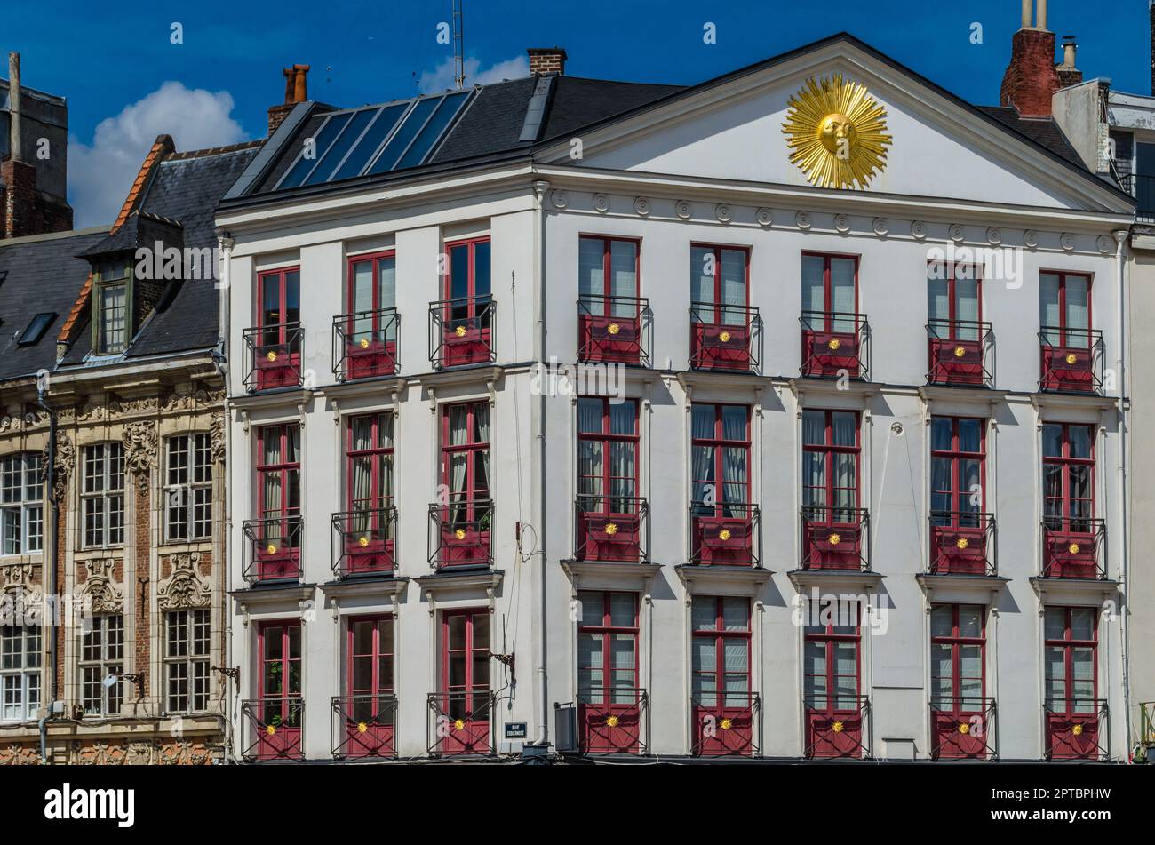Urban landscape, architecture in the city of Lille, northern France ...