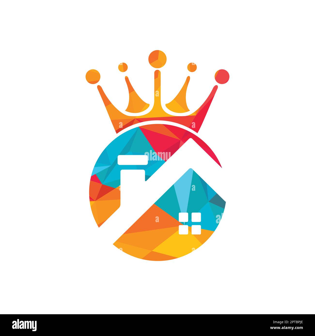 Home king vector logo design. Creative home and crown vector logo ...