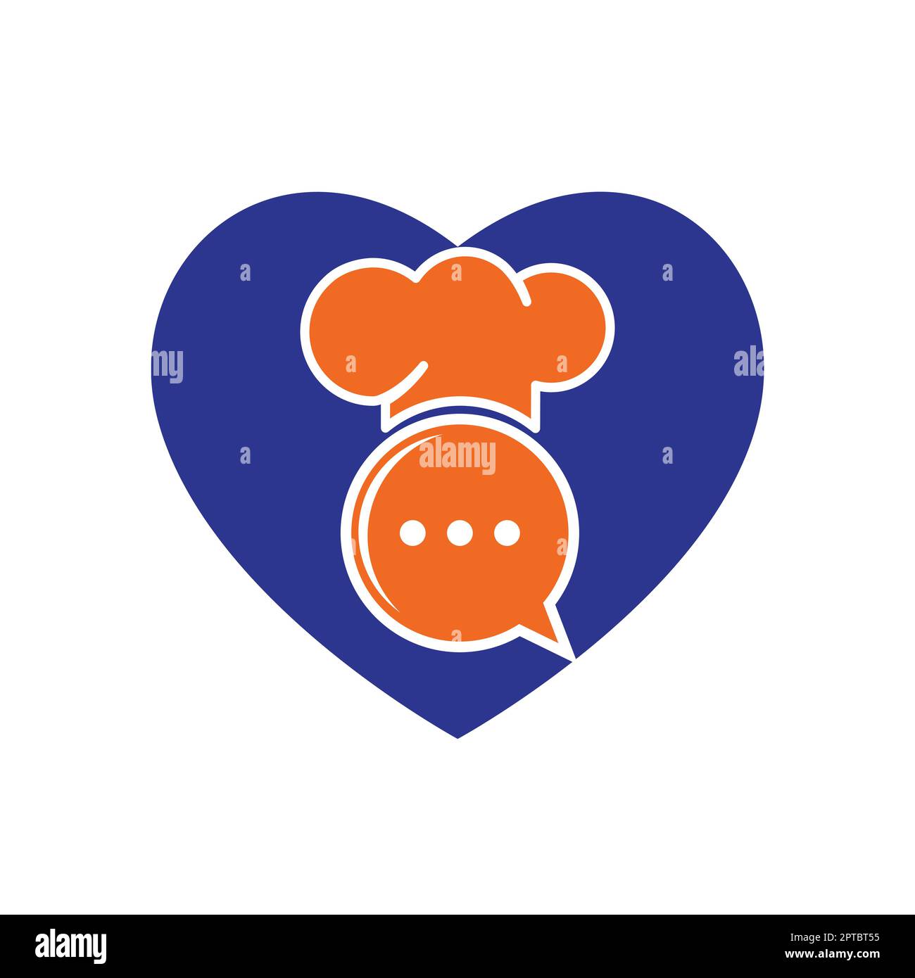 Chef talk vector logo design. Illustration of hat cooker and chat ...
