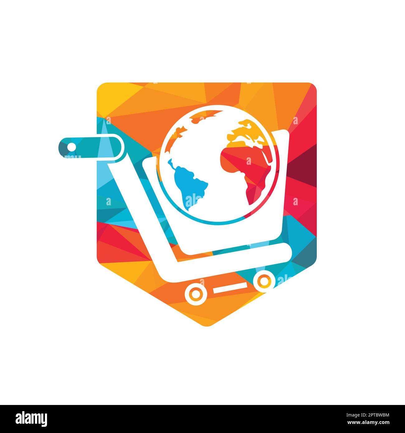 Globe shopping cart vector logo design. Online Shop logo designs ...