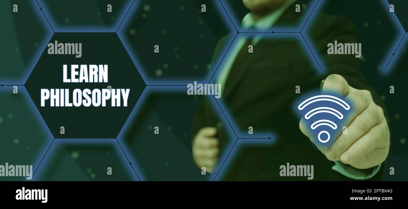 Text sign showing Learn Philosophy, Business showcase most iconic ...