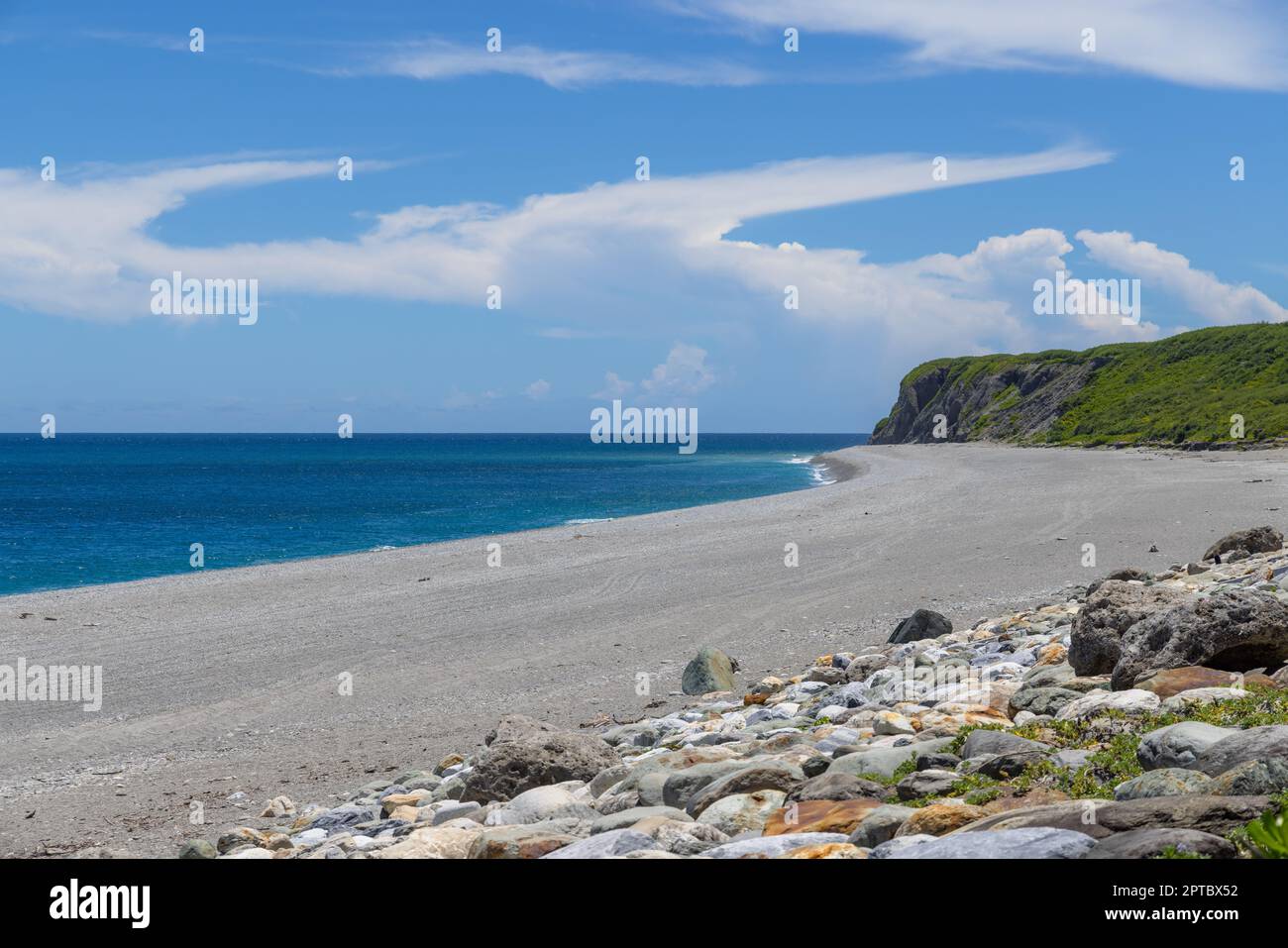 Qixingtan Beach in Hualien of Taiwan Stock Photo - Alamy