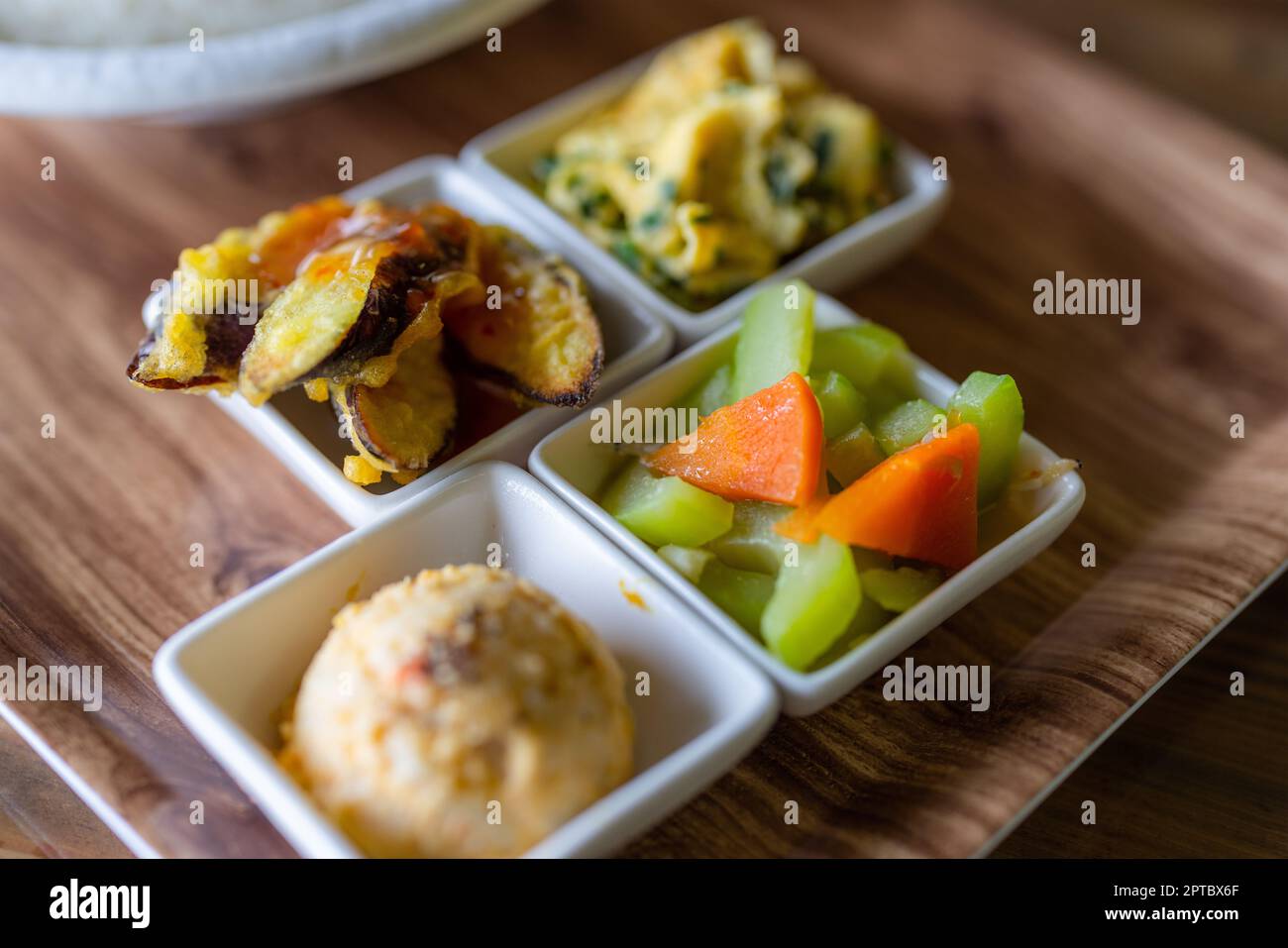 Small plate of appetizer in restaurant Stock Photo - Alamy