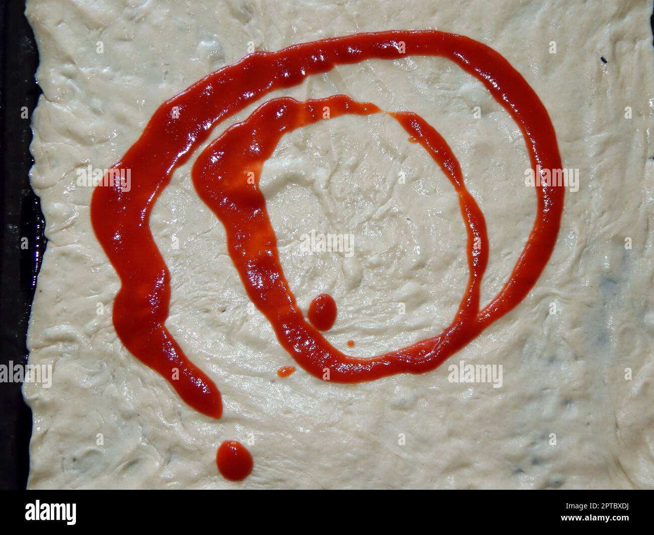 Cooking pizza step-by-step recipe with ingredients Stock Photo - Alamy