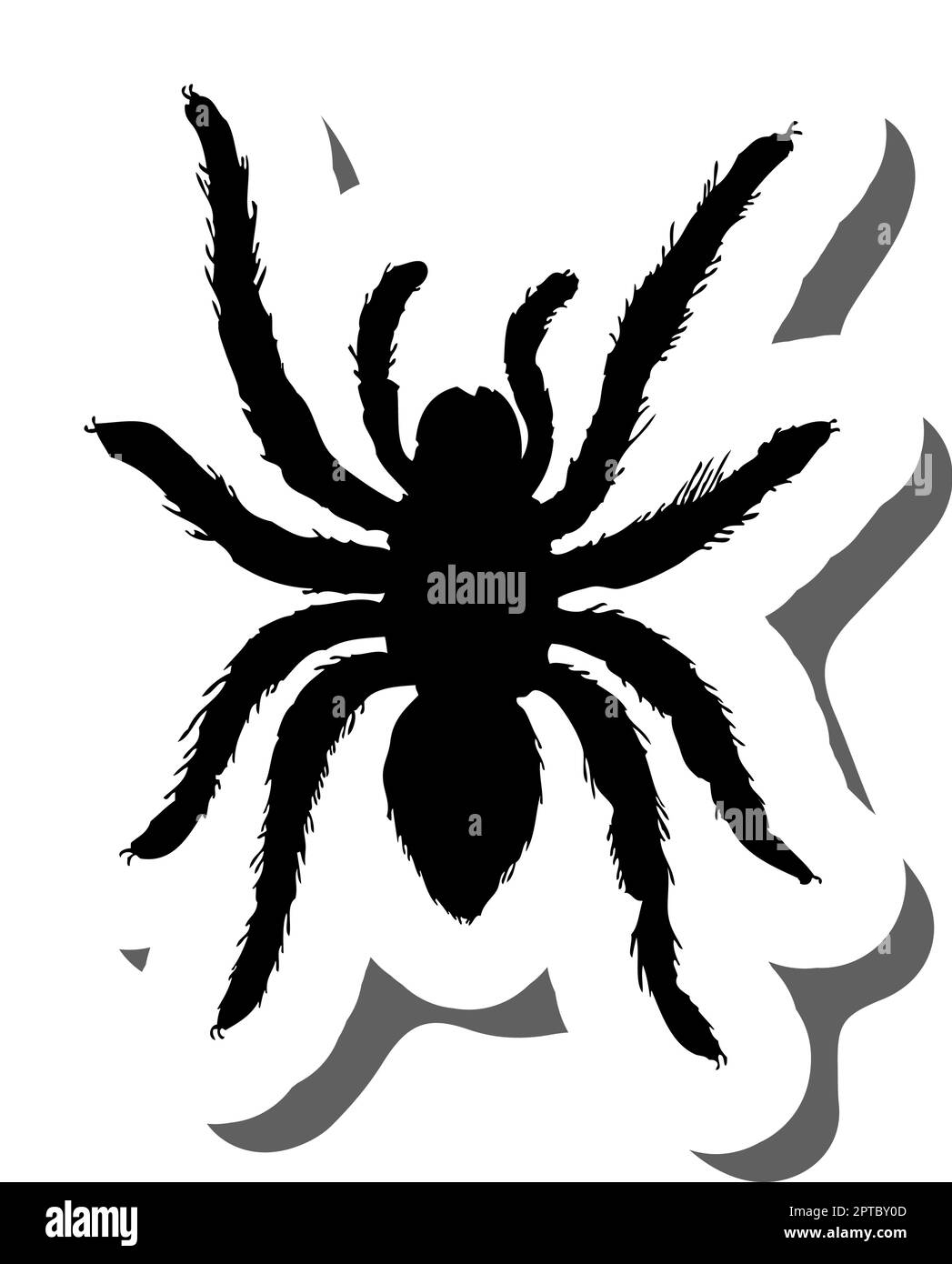 Halloween Spider Sticker Stock Vector Image & Art - Alamy