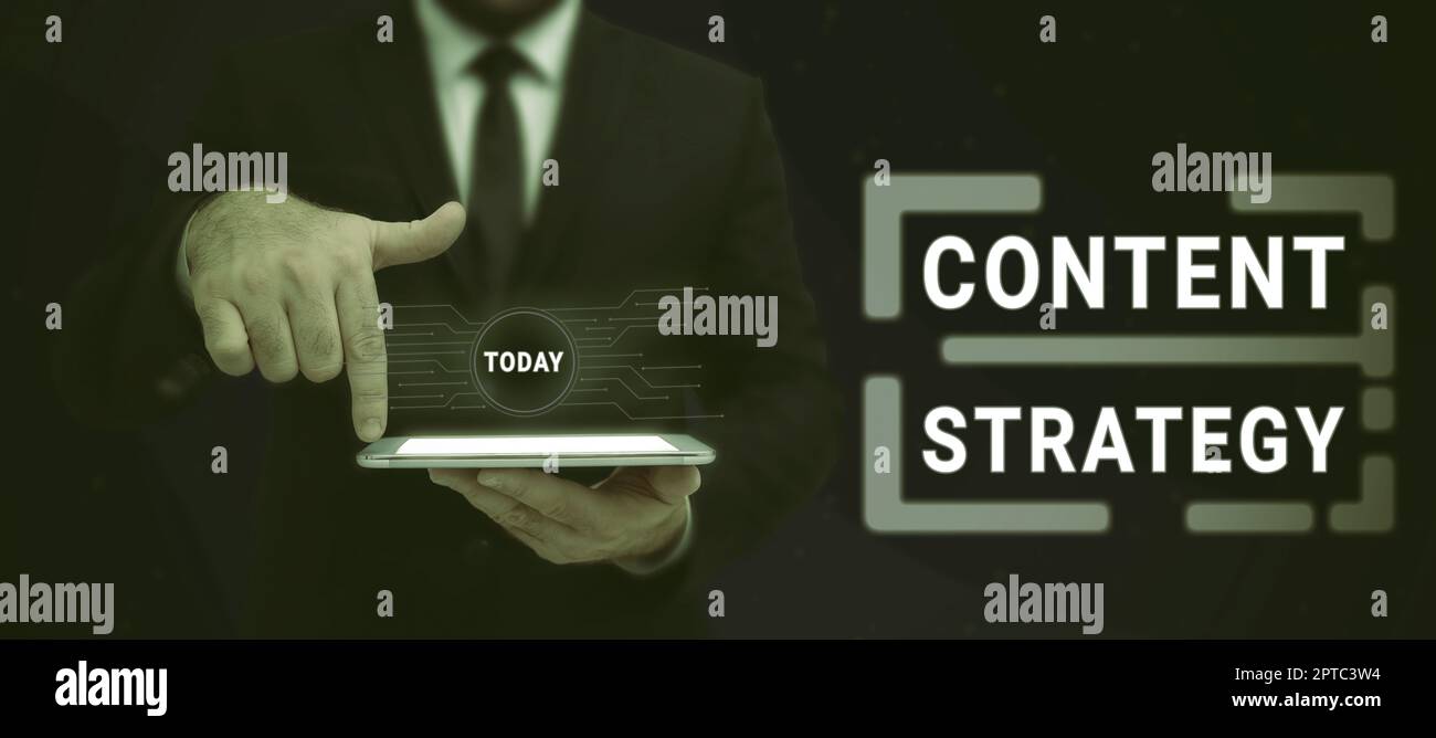 Conceptual caption Content Strategy, Business approach payments made by ...