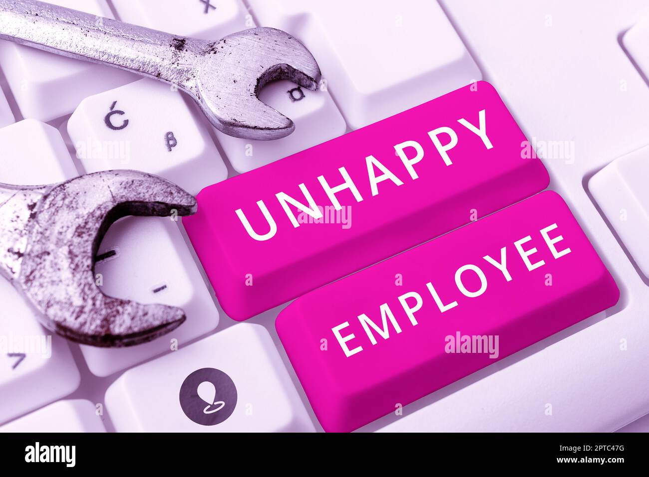 Text sign showing Unhappy Employee, Business concept the conduit ...