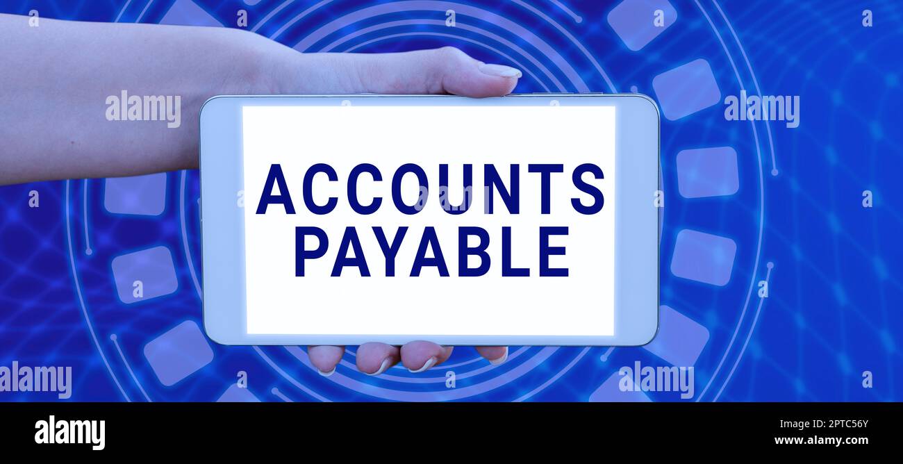 Conceptual display Accounts Payable, Word for oversee and control the ...