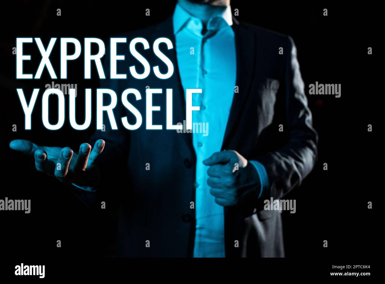 Sign displaying Express Yourself, Word for ability of a computer to ...