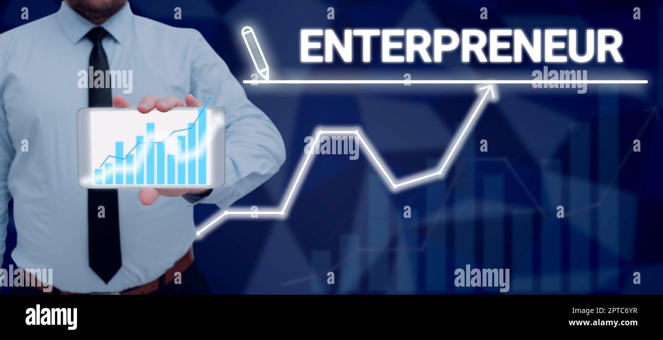 Writing displaying text Entrepreneur, Internet Concept enterprise ...