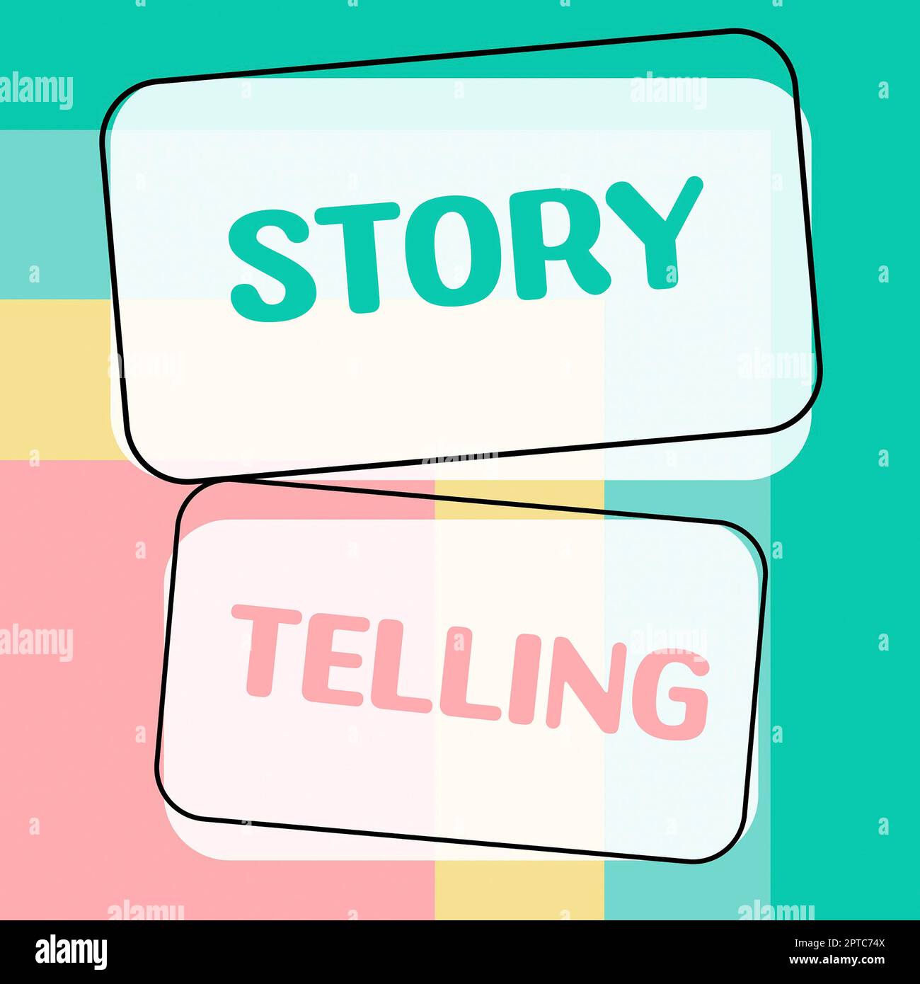 Conceptual caption Story Telling, Word Written on method of limiting ...