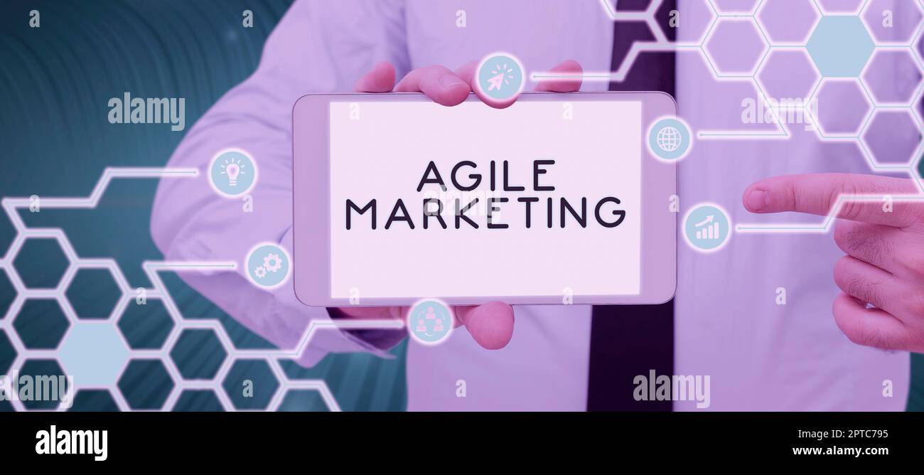 Hand writing sign Agile Marketing, Conceptual photo anything that is ...