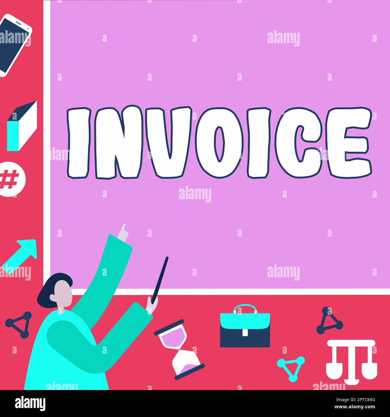 Hand writing sign Invoice, Concept meaning commercial document that ...