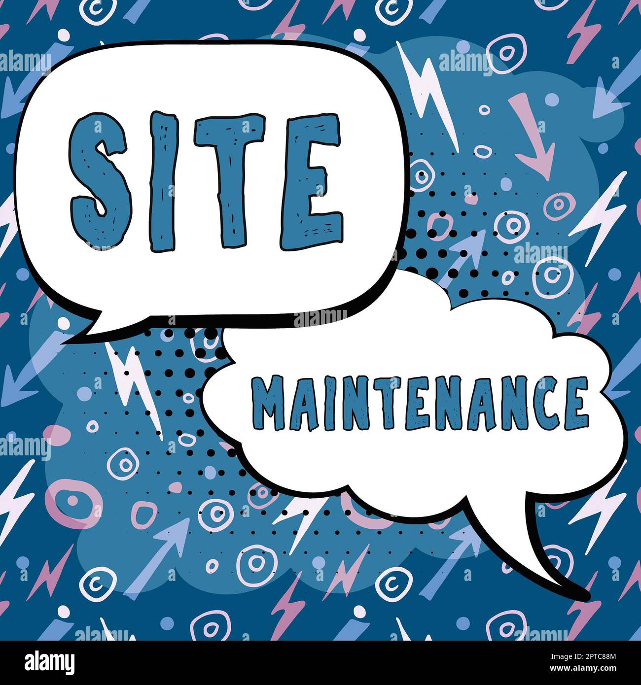 Text showing inspiration Site Maintenance, Internet Concept Monitoring ...