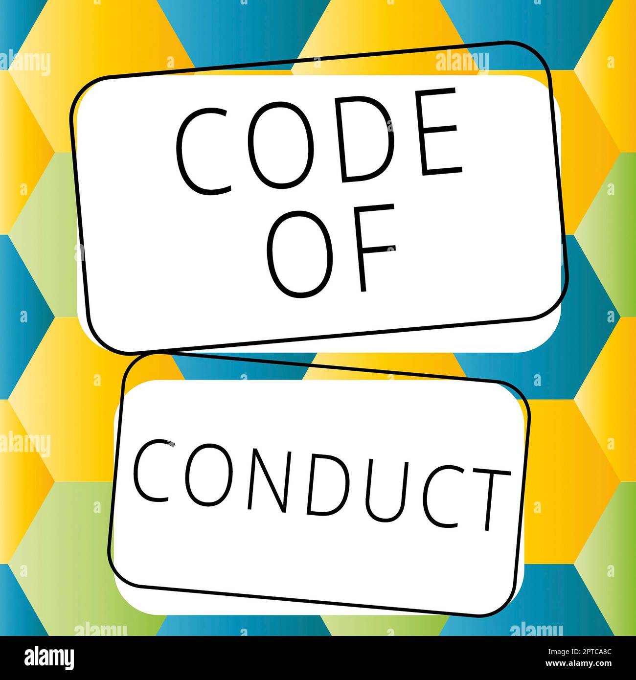 Handwriting text Code Of Conduct, Business showcase set of principles ...