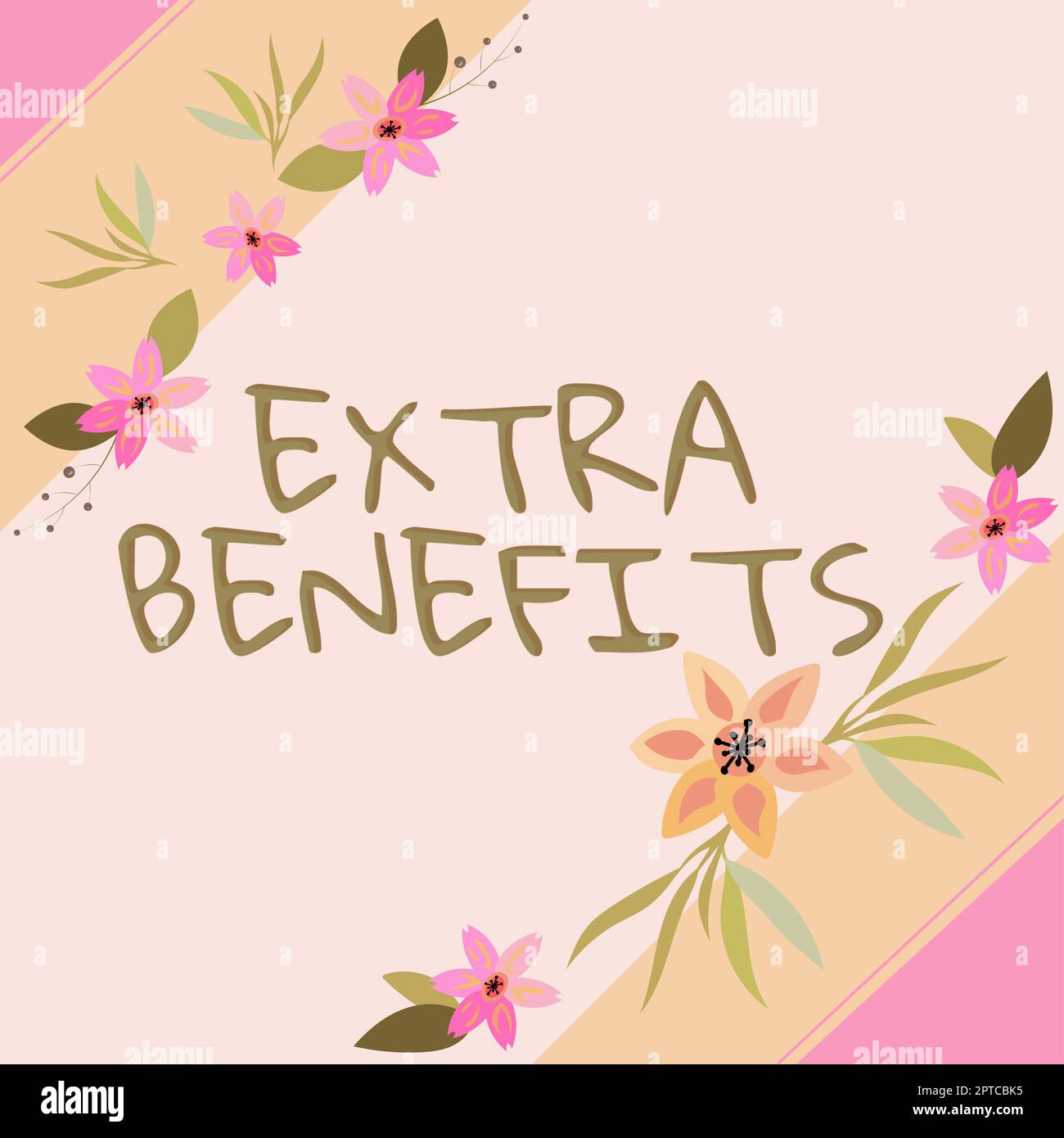 Text caption presenting Extra Benefits, Word Written on Conclusion Last ...