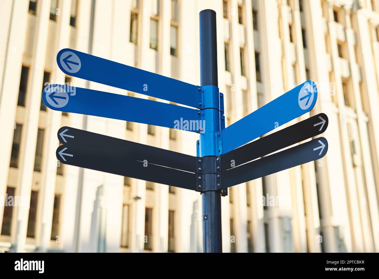 Blank Crossroads Sign