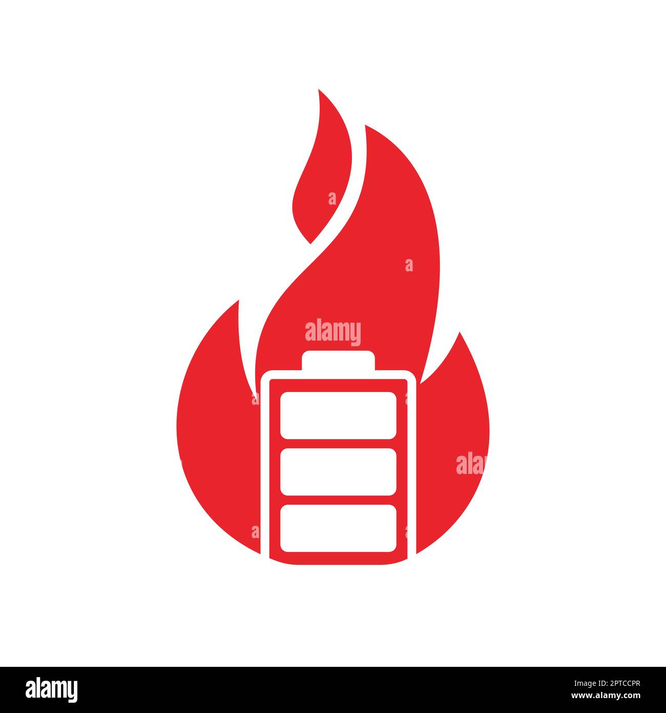 Battery fire vector logo design. Nature energy logo concept Stock ...