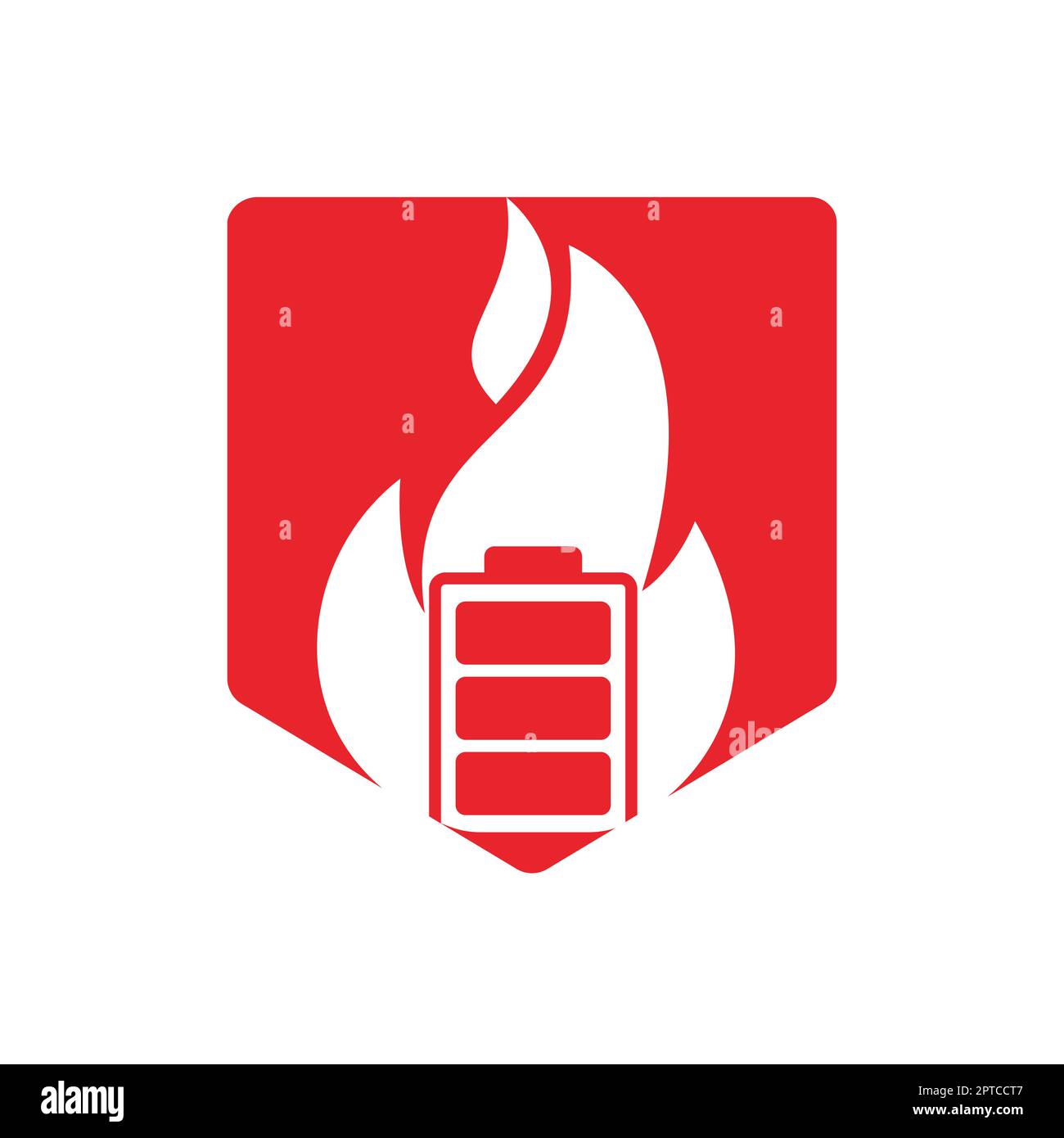 Battery fire vector logo design. Nature energy logo concept Stock ...