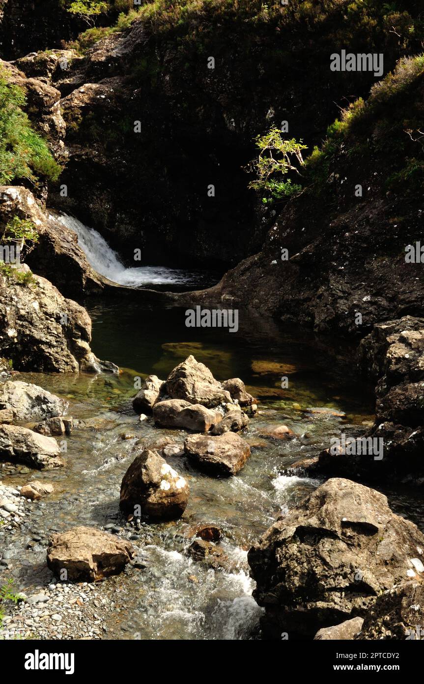 Auf der Isle of Sky sind die Ferry Pools ein beliebter Ausflugsort ...