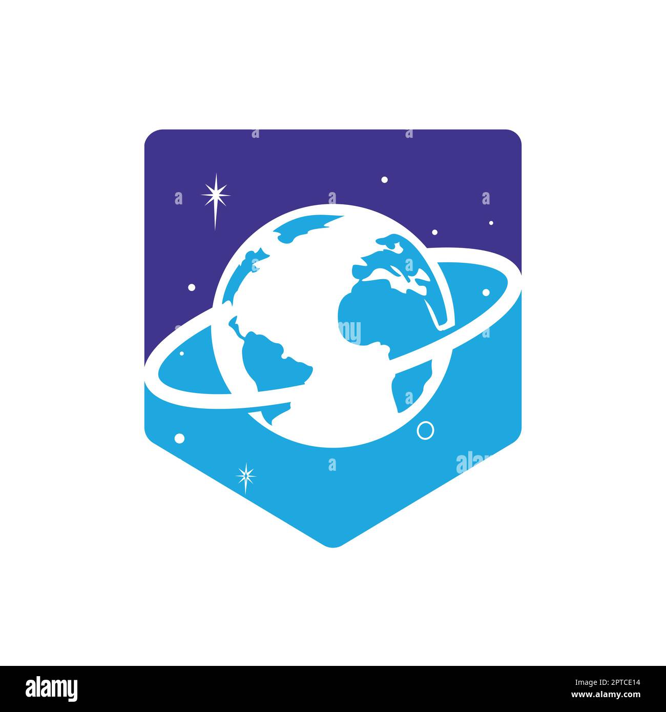 Planet vector logo design template. Space logo design concept Stock ...