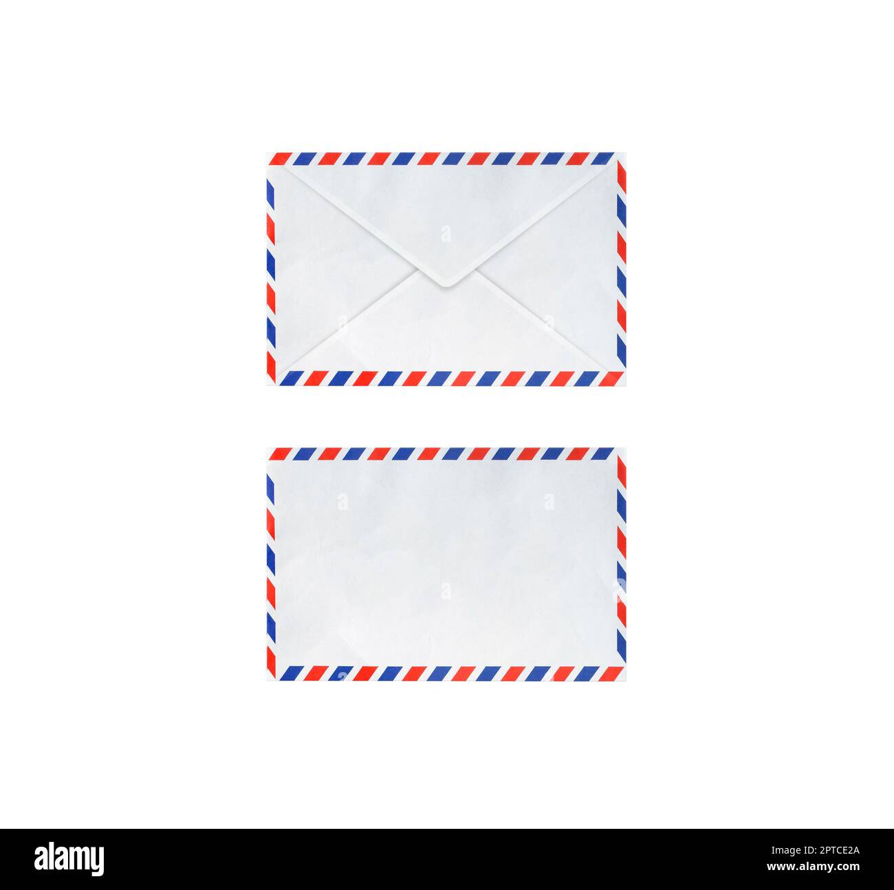 Mail envelopes on white background Stock Photo - Alamy
