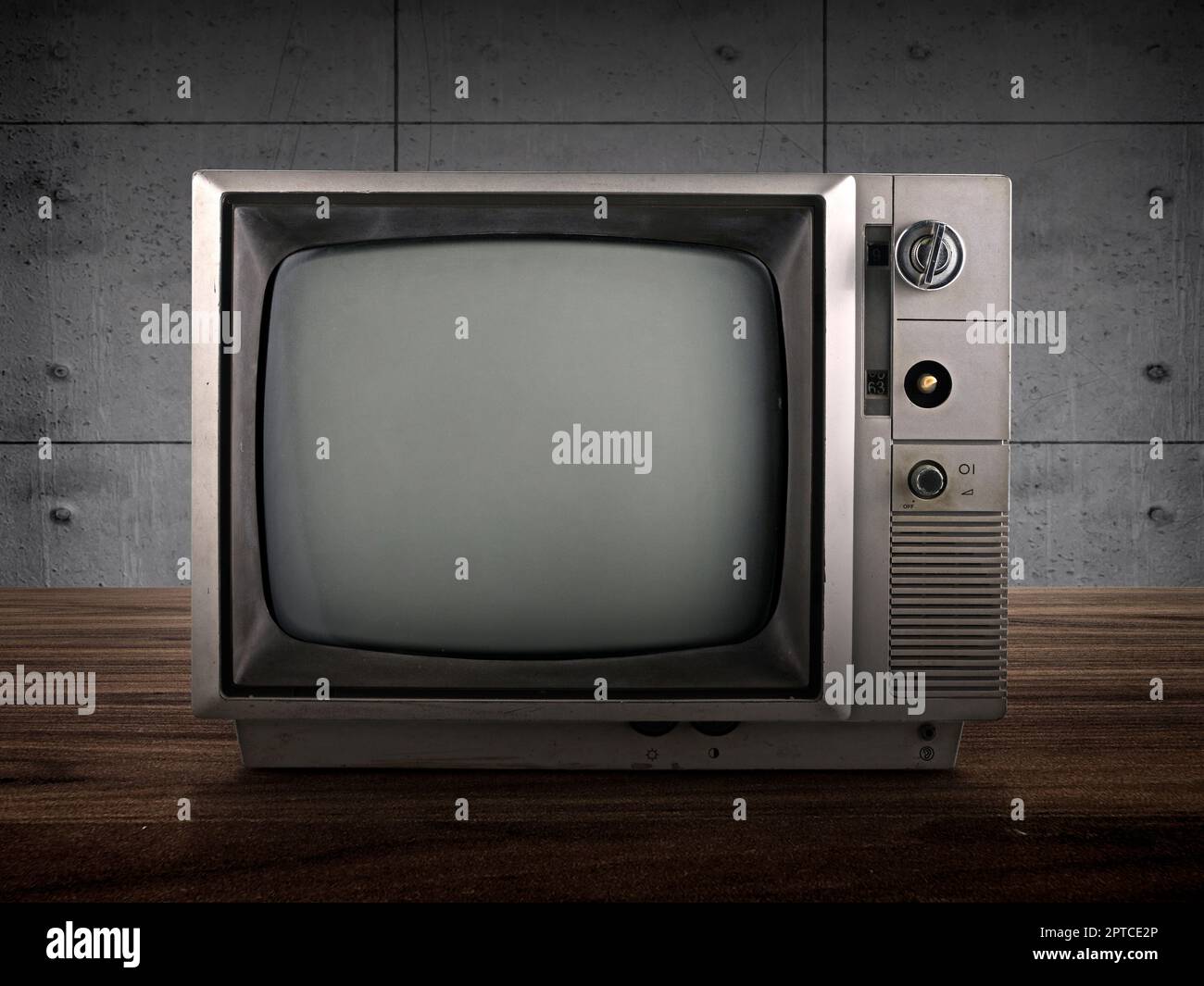 Old television vintage on wooden with black background, Retro, vintage ...