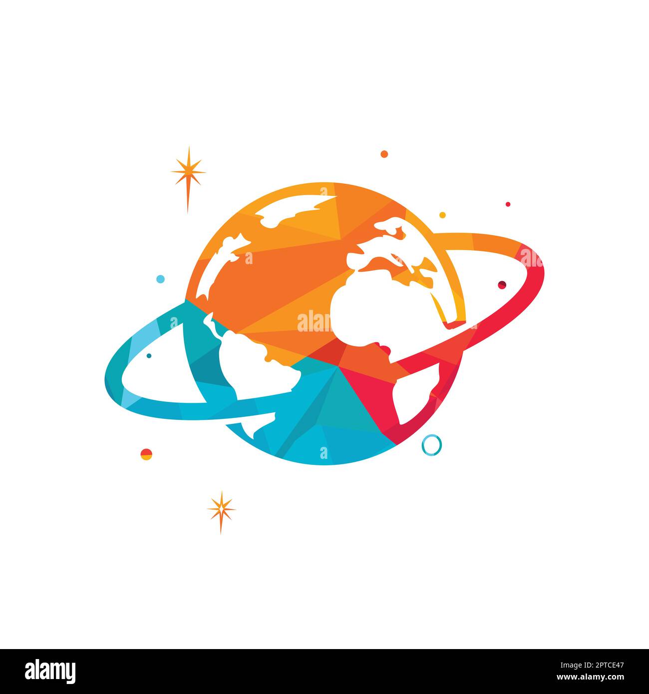 Planet vector logo design template. Space logo design concept Stock ...