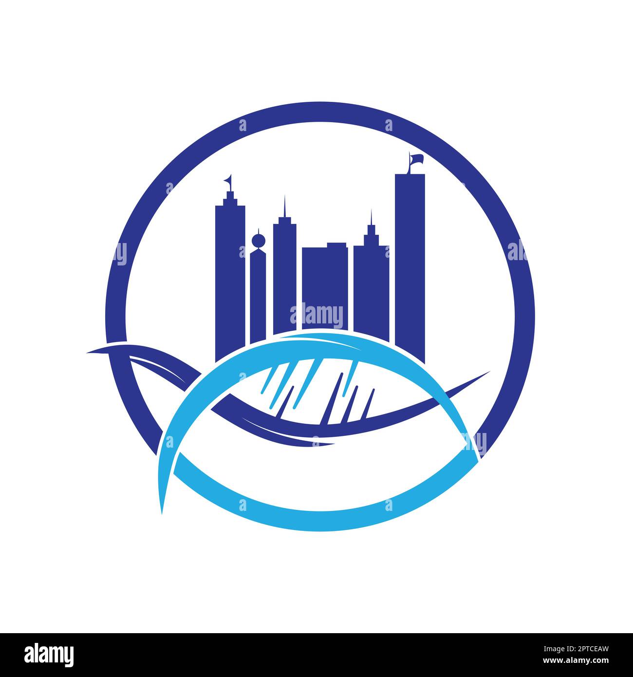 Medical city logo design Cut Out Stock Images & Pictures - Alamy