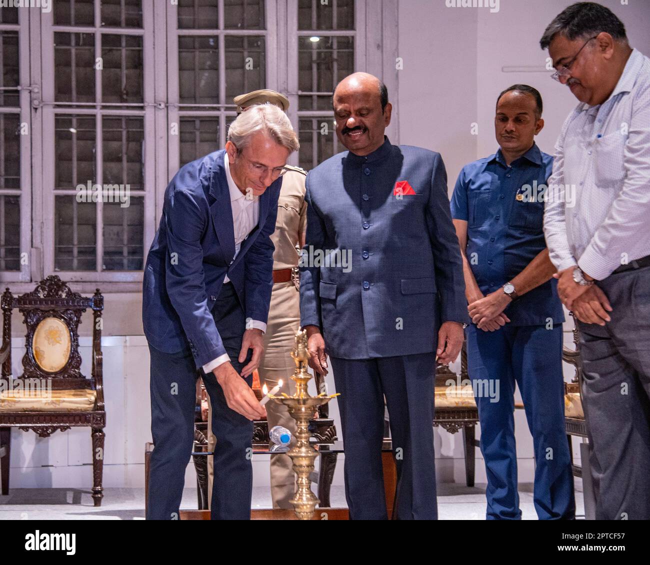 Kolkata, India. 27th Apr, 2023. Different moments of opening ceremony ...