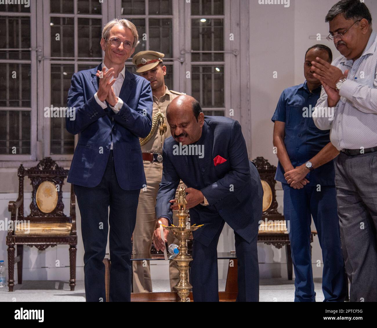 Kolkata, India. 27th Apr, 2023. Different moments of opening ceremony ...