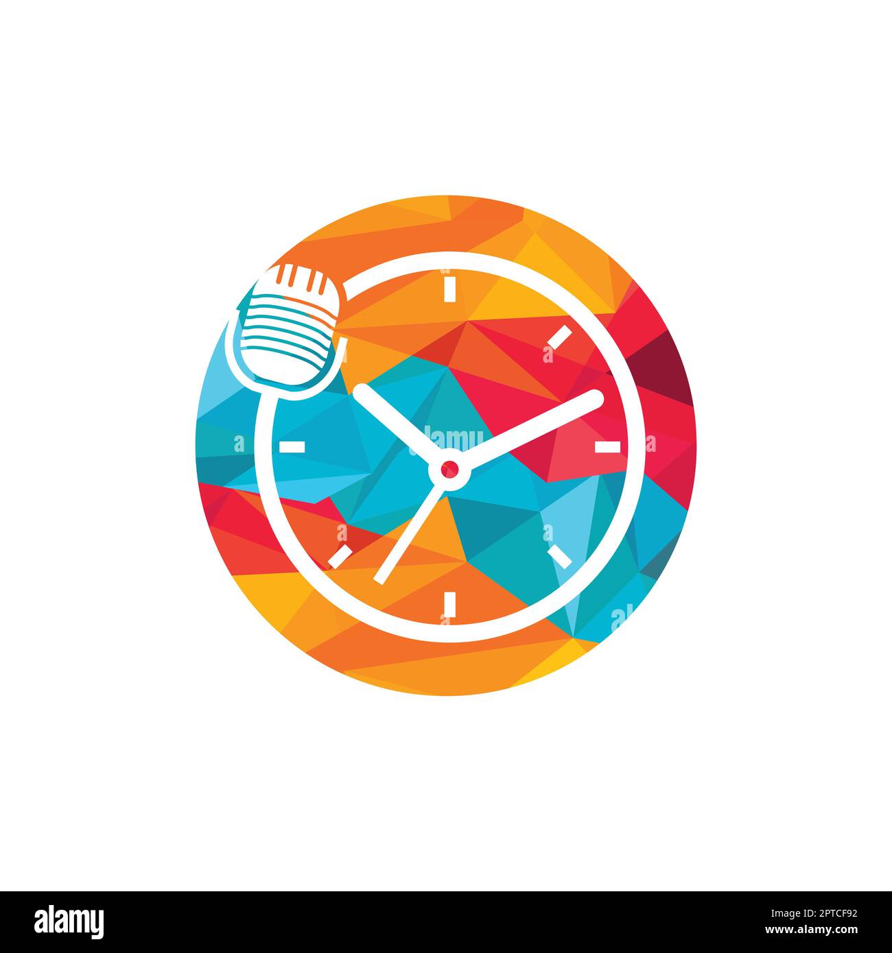 Podcast time vector logo design template Stock Vector Image & Art - Alamy Podcast time vector logo design template Stock Vector Image & Art - Alamy