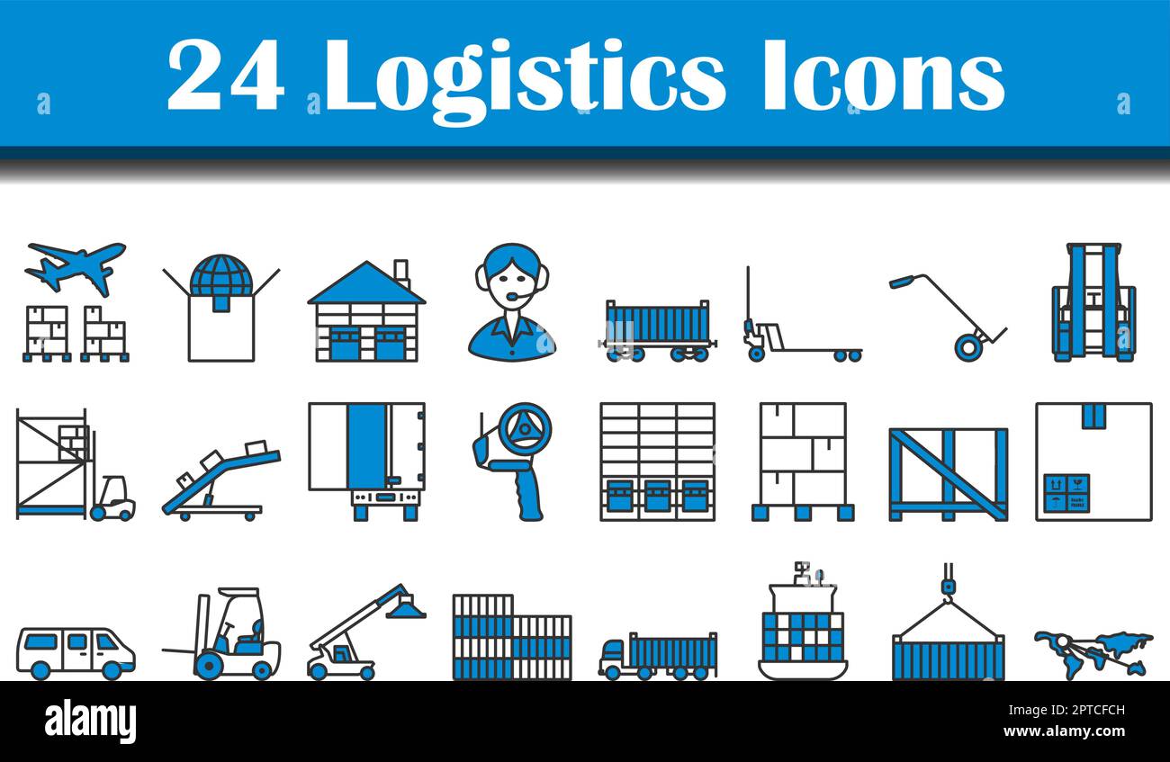 Logistics Icon Set Stock Vector Image & Art - Alamy