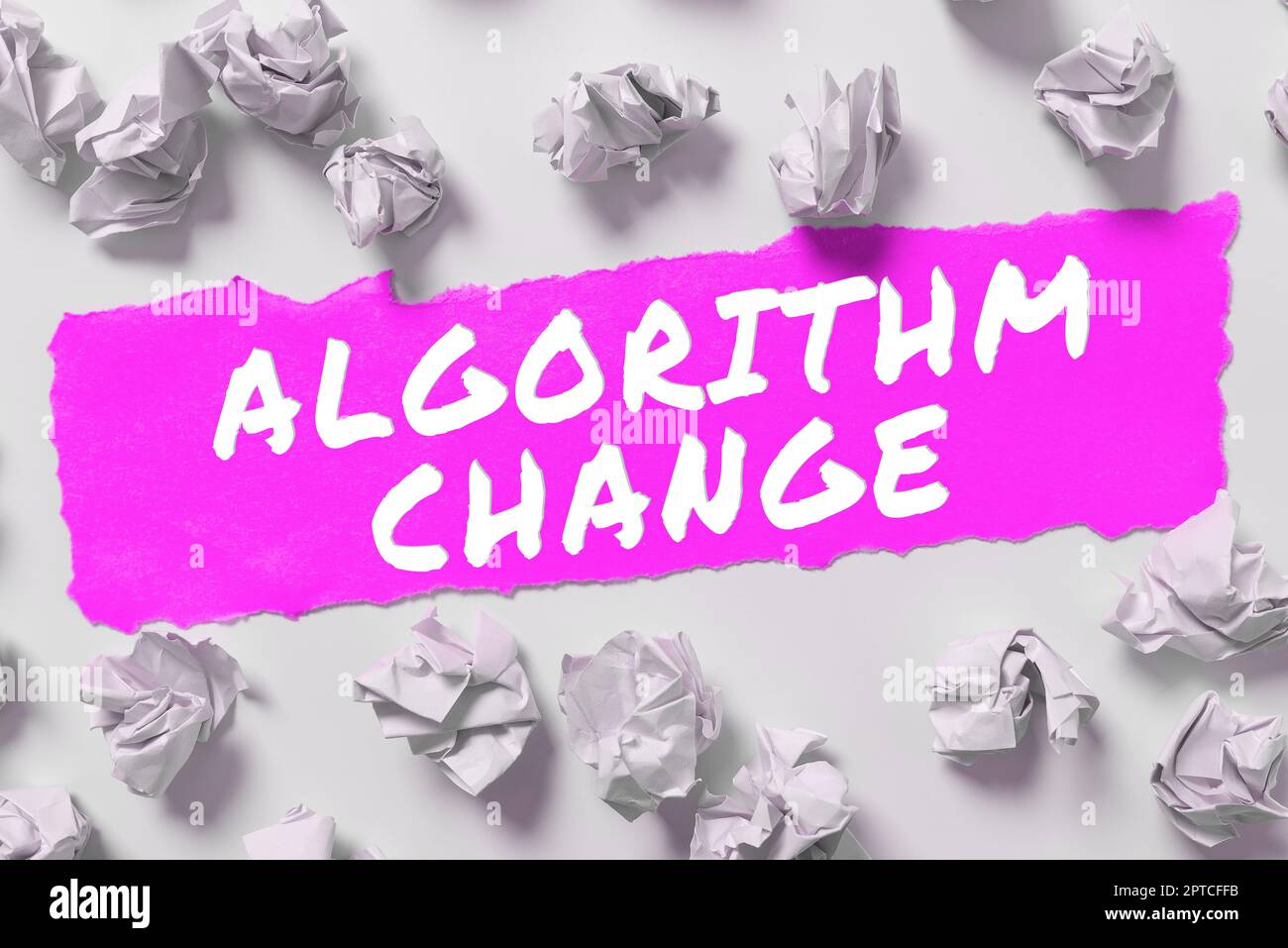 Text caption presenting Algorithm Change, Business showcase managed investment of assets of a ...