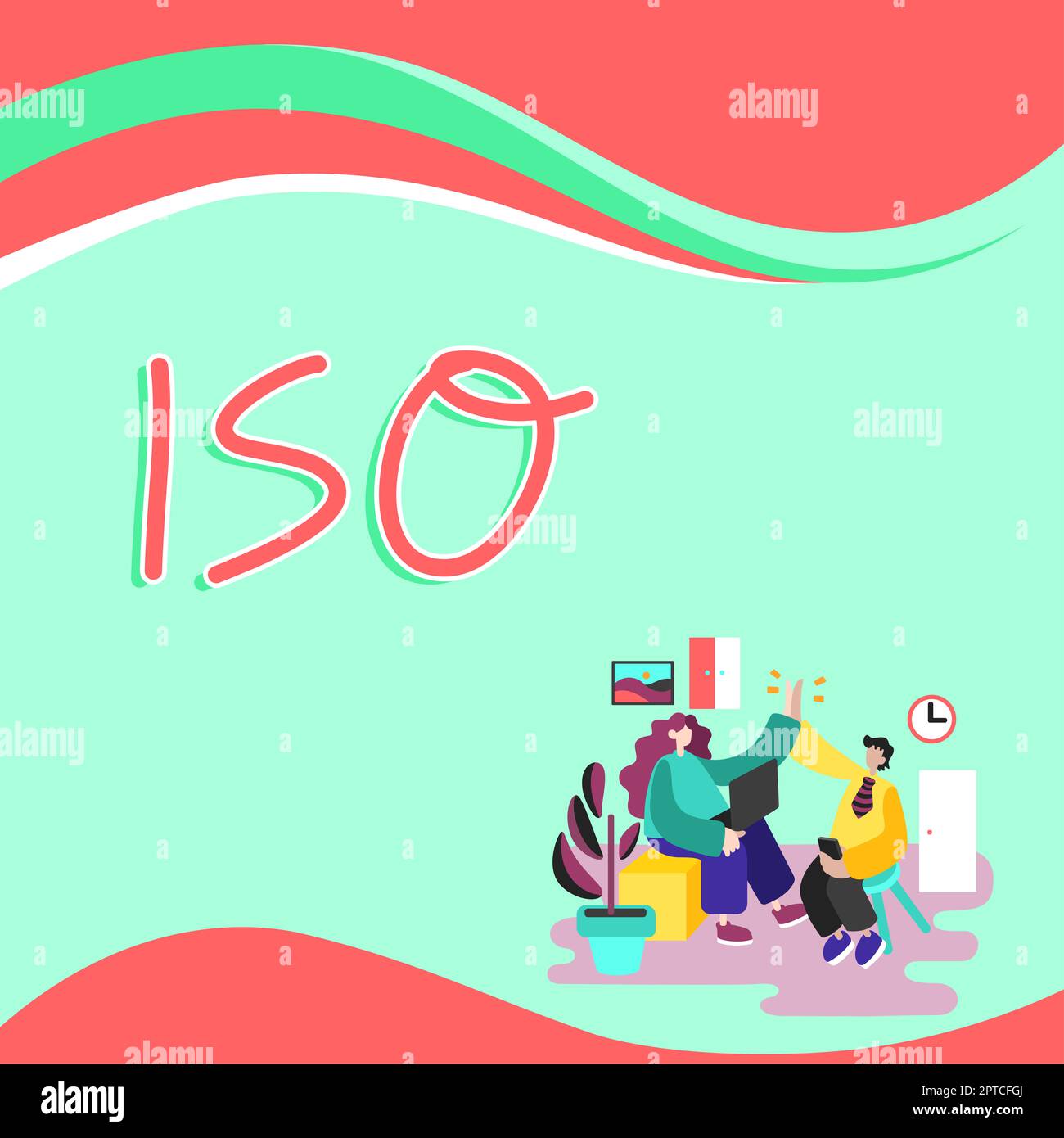 Handwriting text Iso, Conceptual photo international standardsetting ...