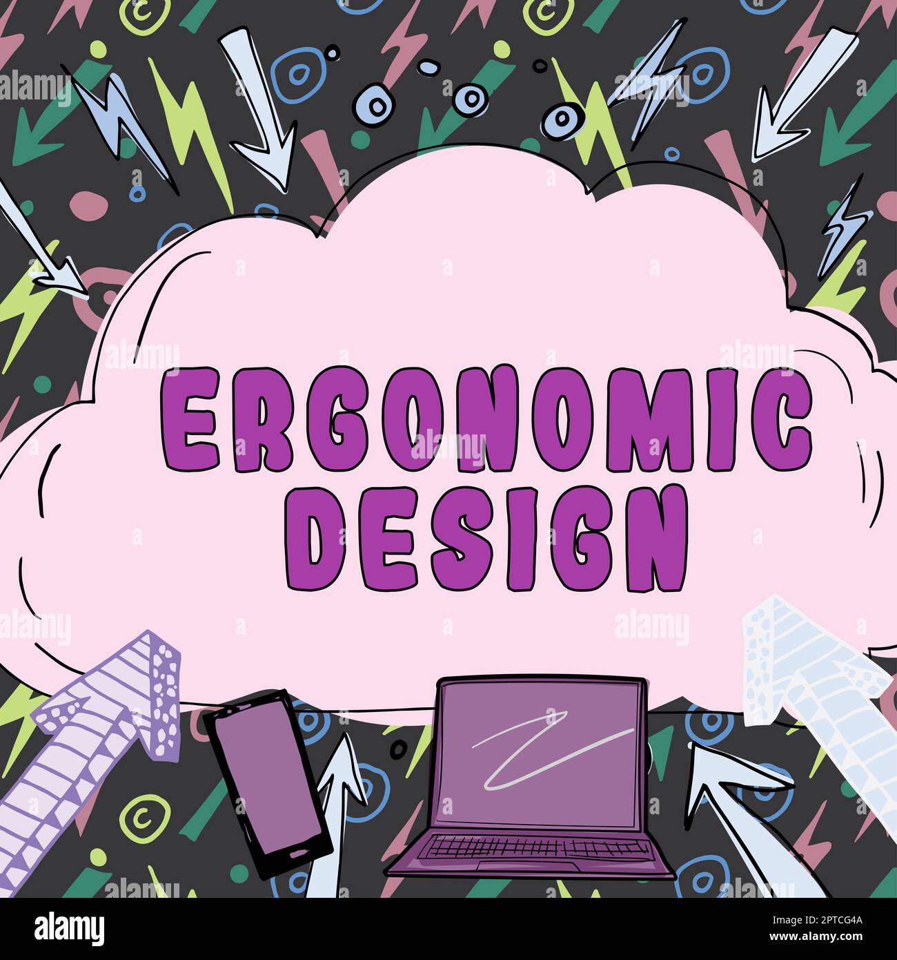 Writing displaying text Ergonomic Design, Business concept invaluable ...