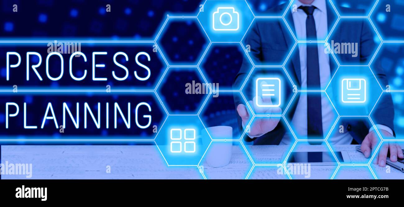 Inspiration showing sign Process Planning, Business approach the ...