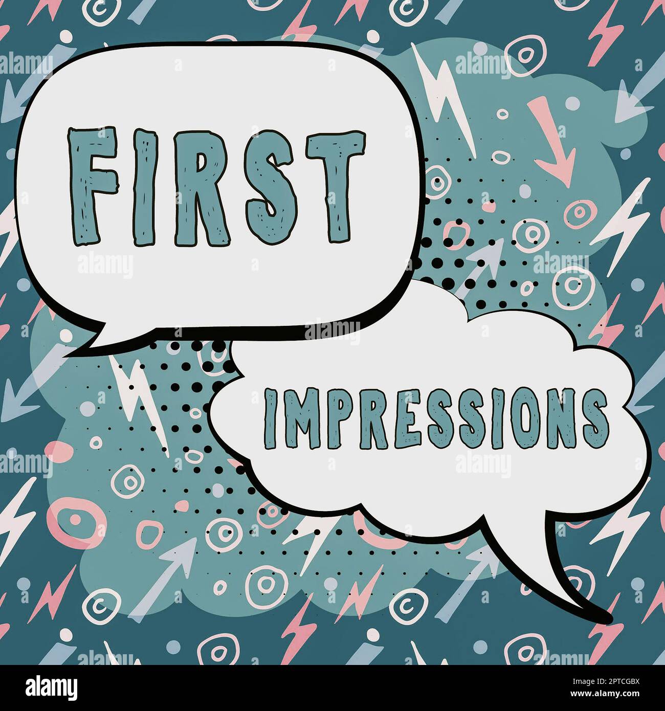 Conceptual caption First Impressions, Concept meaning events when one ...