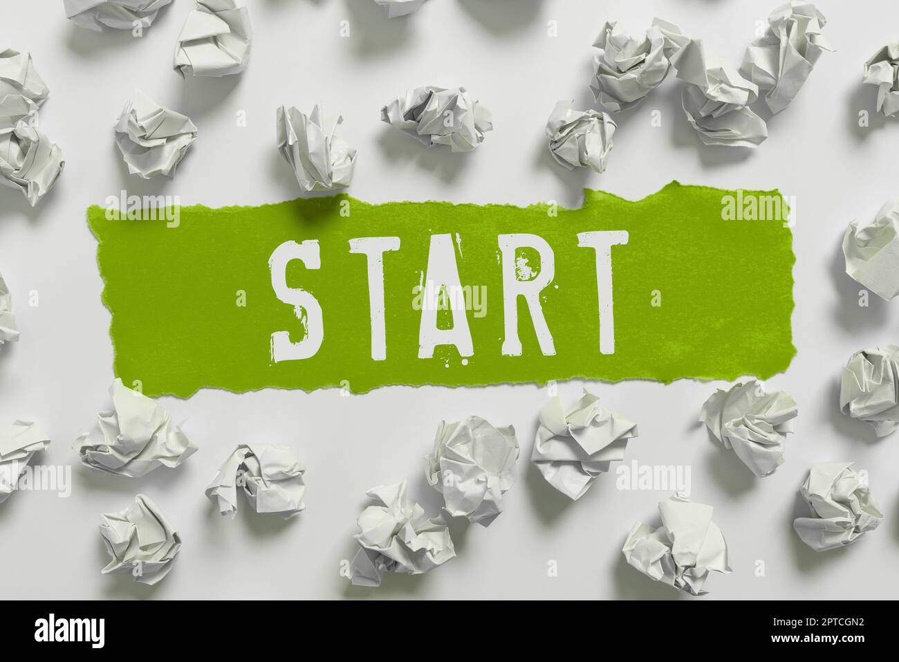 Text caption presenting Start, Word for be reckoned from a particular ...