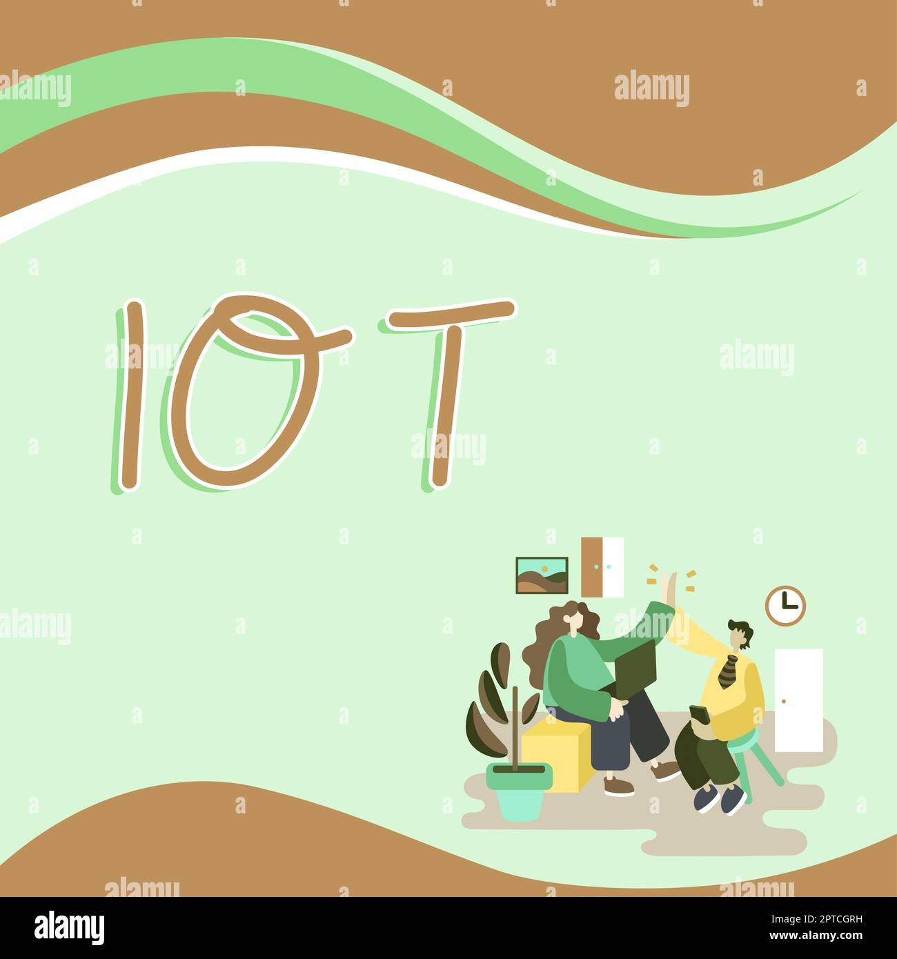 Conceptual display Iot, Concept meaning internet of things transfer ...