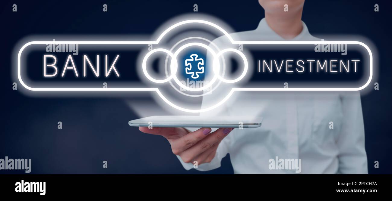 Handwriting text Bank Investment, Internet Concept offering services ...