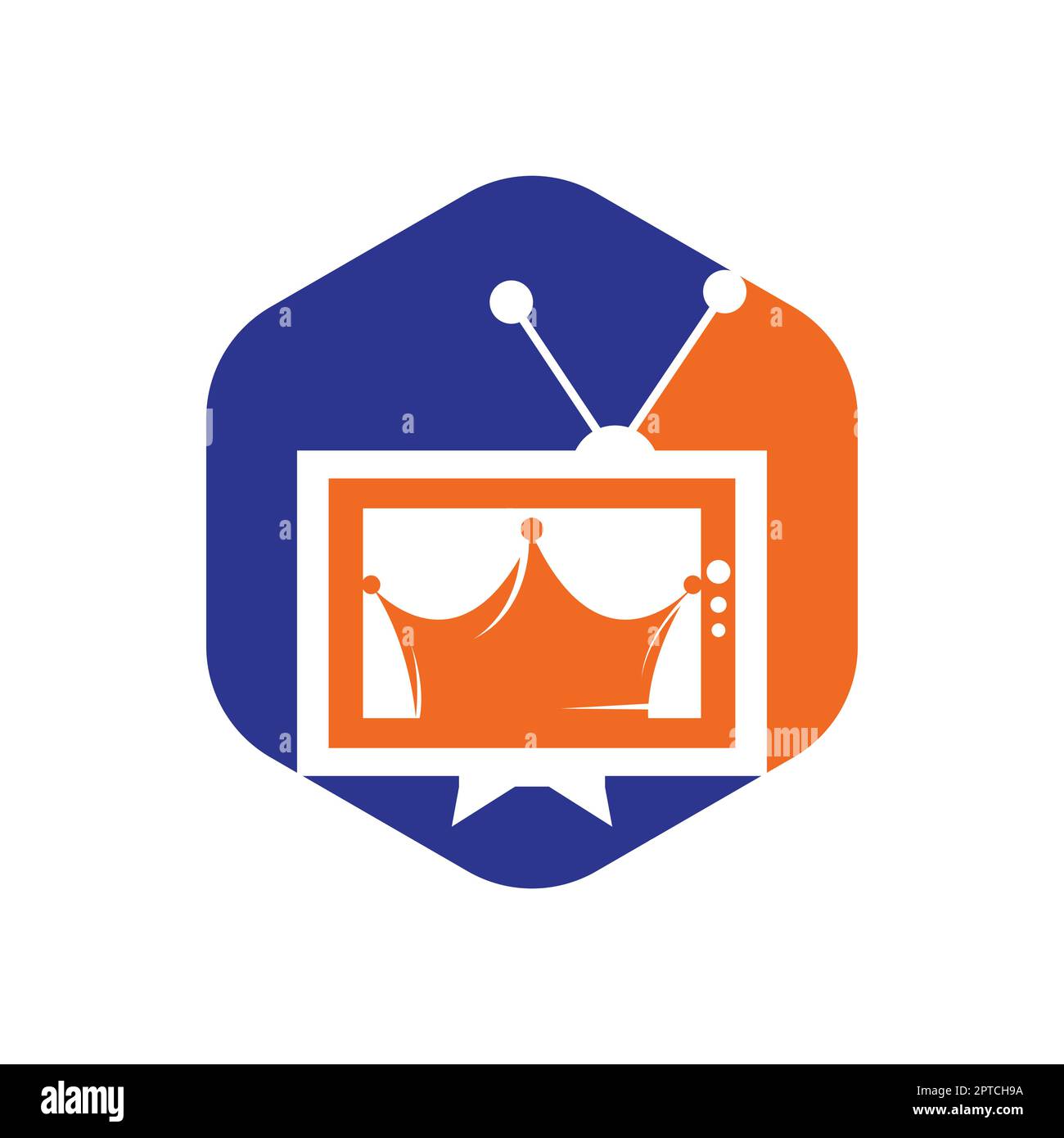 King TV vector logo design template. Royal film logo design vector ...